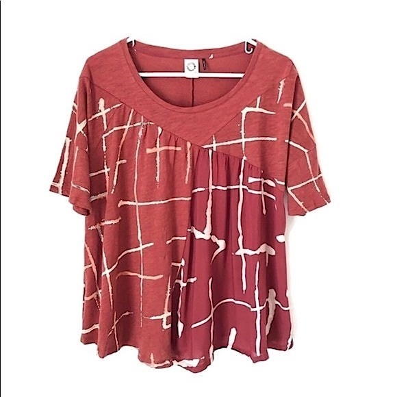 Anthropologie | Tops | Anthropologie Akemi Kin Light Streak Swing Top ...